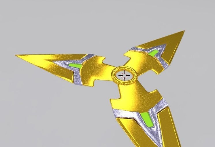 overwatch genji shuriken free 3D model | CGTrader