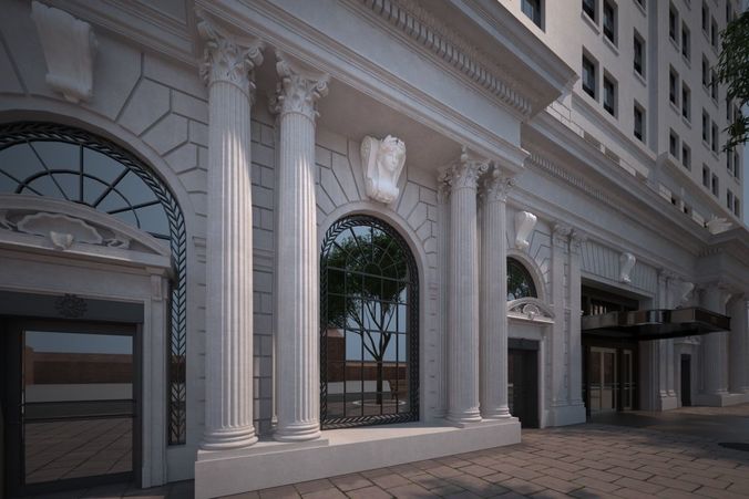Bowen building 3D model | CGTrader