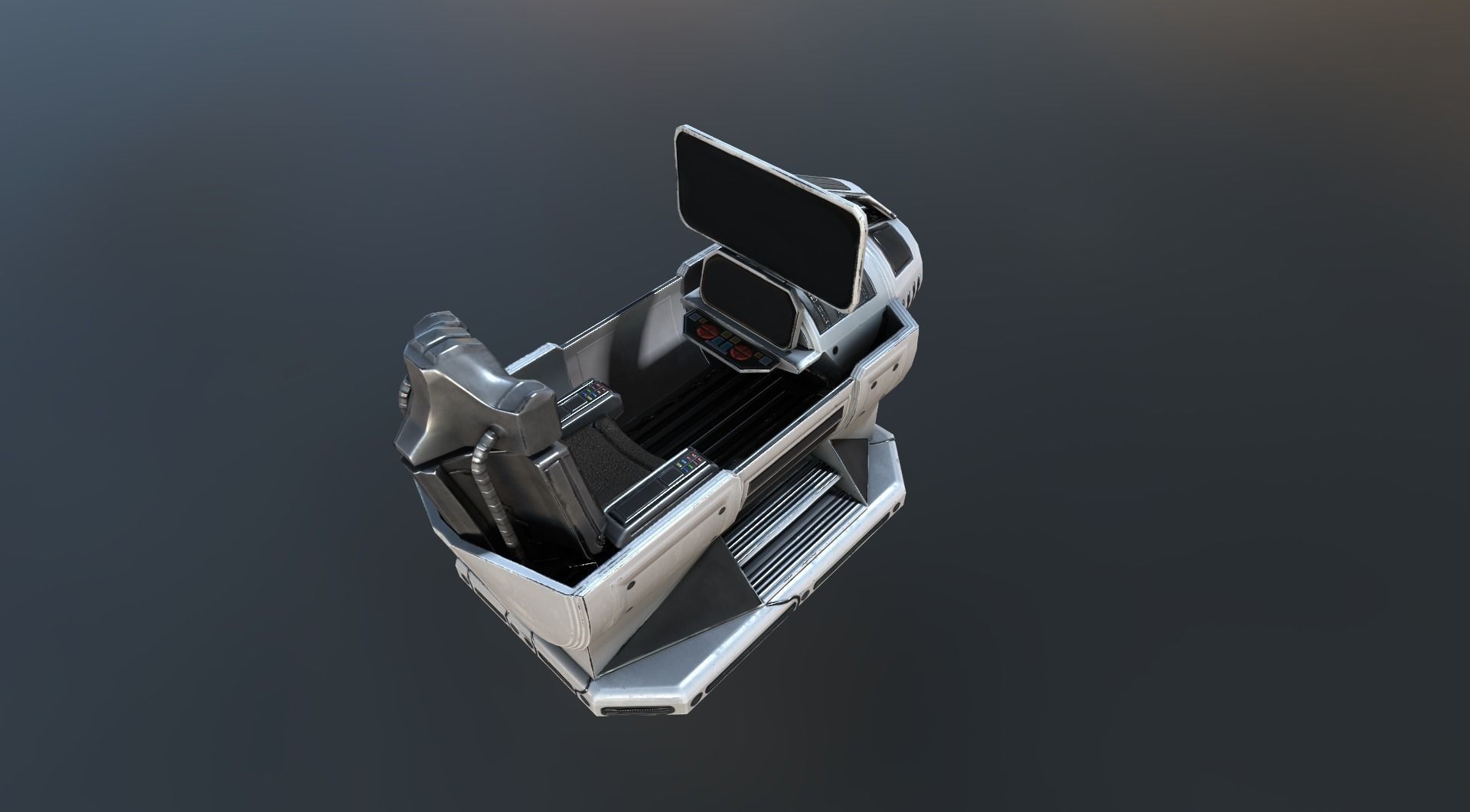 3D model Futuristic control module Basic Version VR / AR / low-poly ...