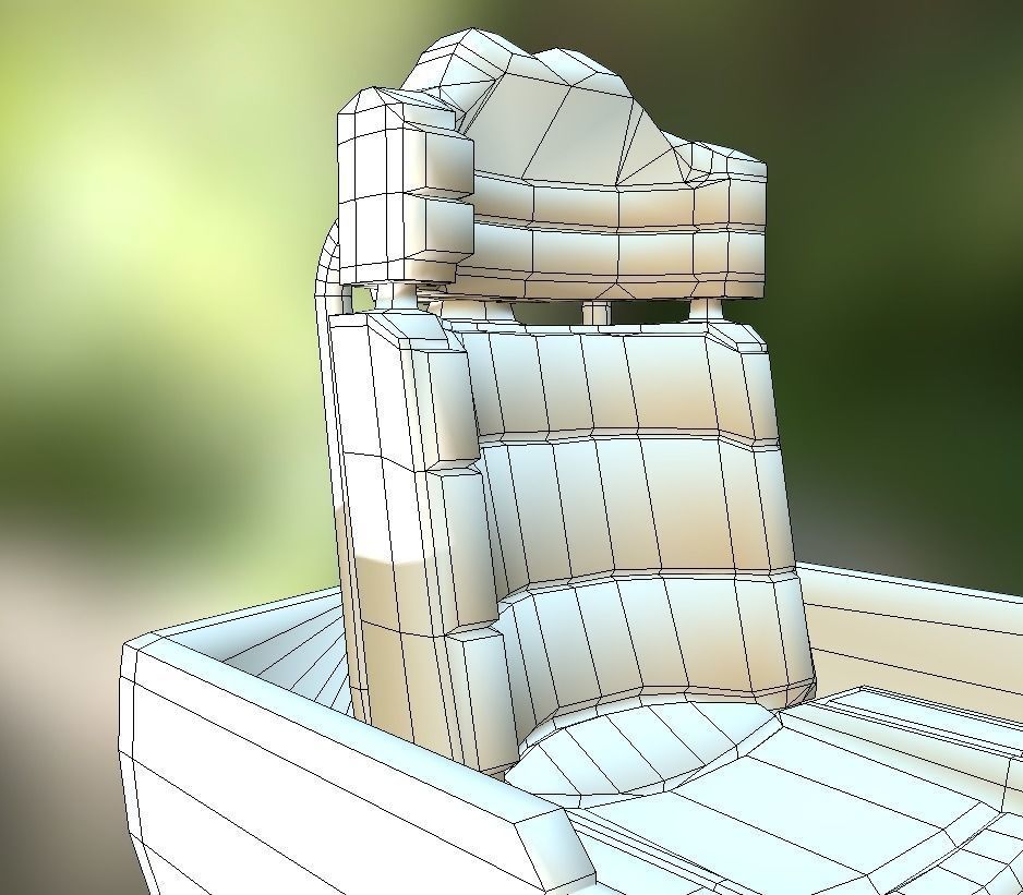 3D model Futuristic Drivers Cap And Control Module VR / AR / low-poly ...