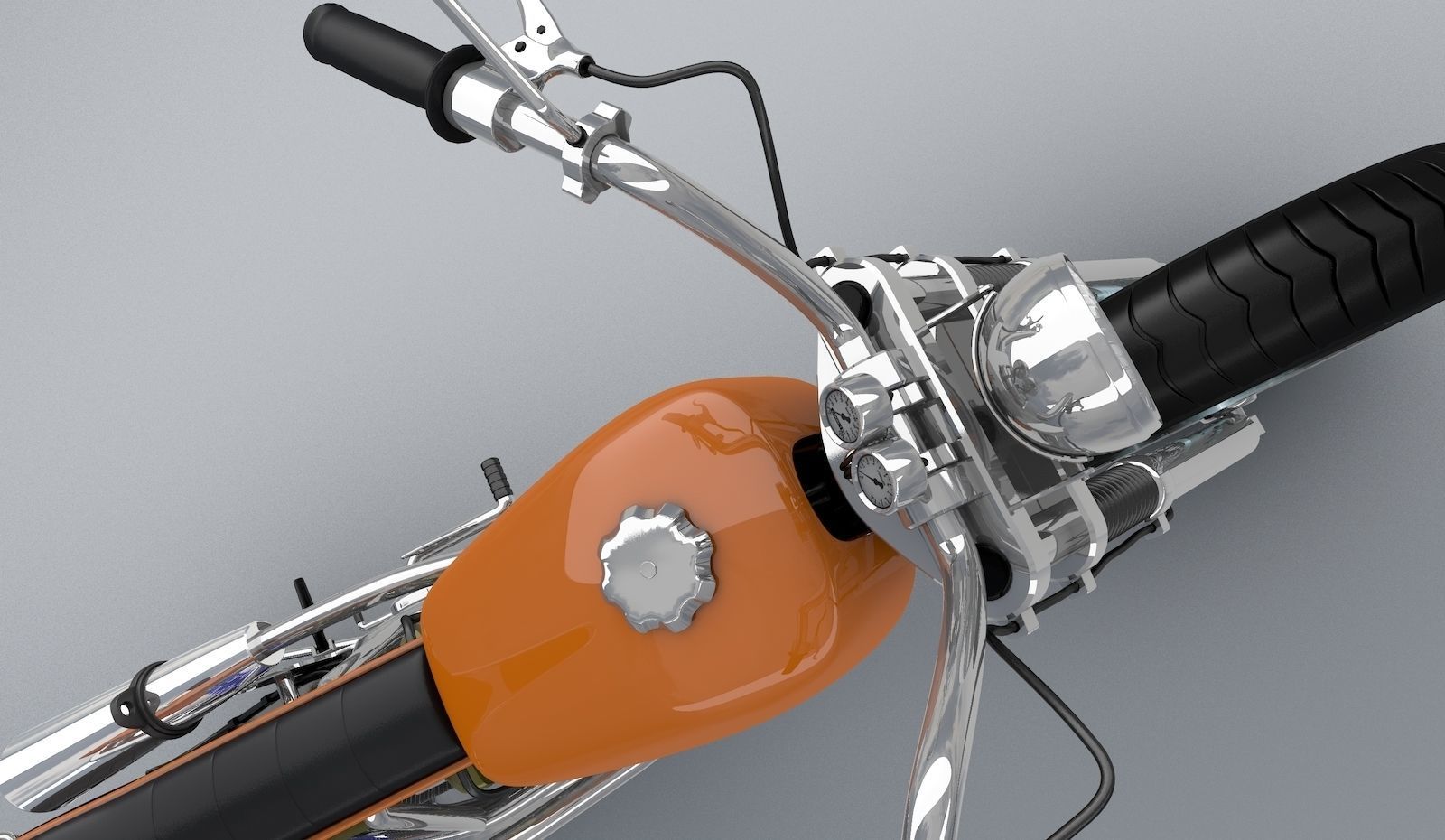 Chopper Hawk Concept Bike 3D model | CGTrader