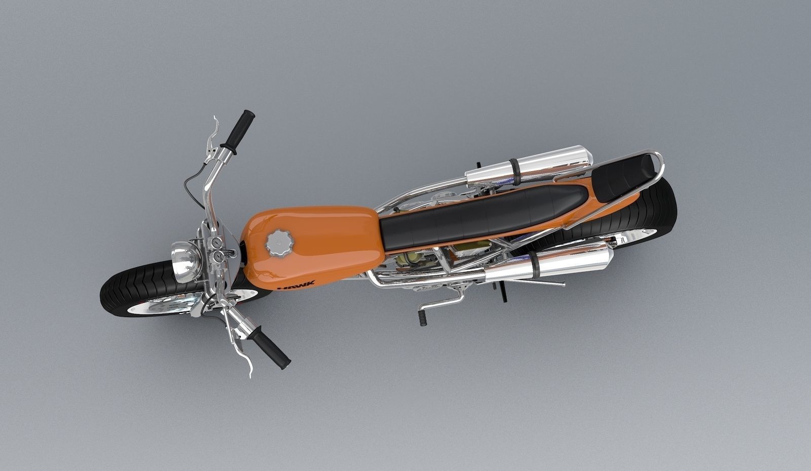 Chopper Hawk Concept Bike 3D model | CGTrader