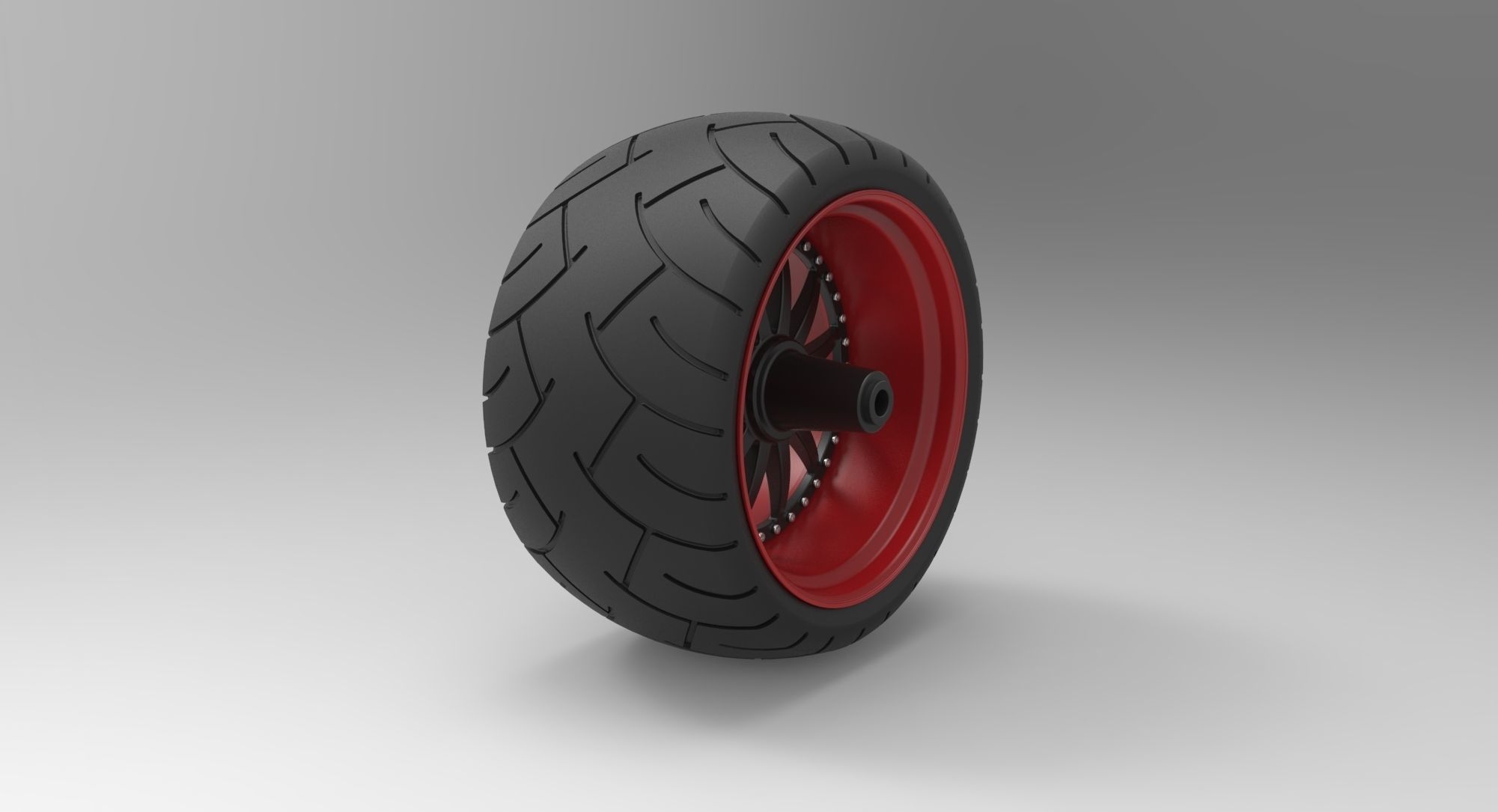 Wide rear wheel from Chopper 3D model | CGTrader