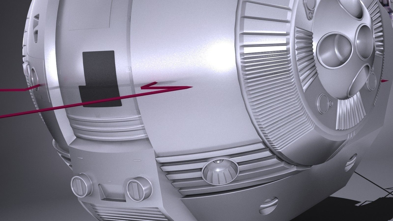 EVA Pod Space Odyssey 2001 3D model rigged | CGTrader