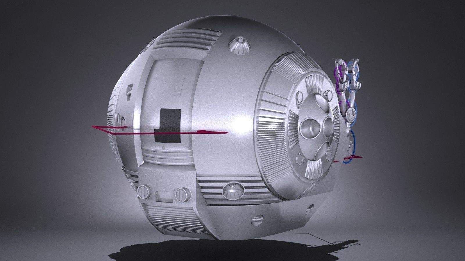 EVA Pod Space Odyssey 2001 3D model rigged | CGTrader