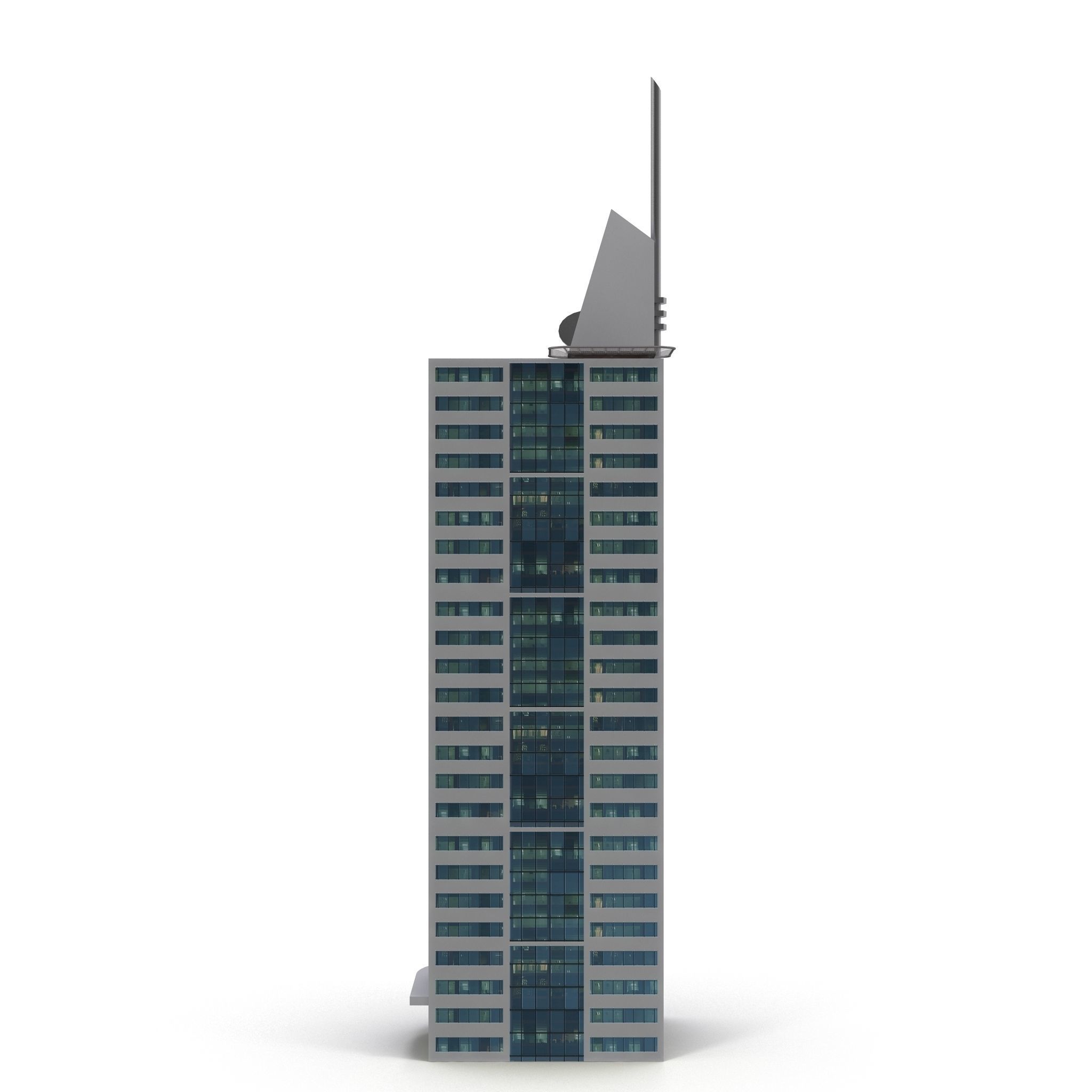 3D model Skyscraper tall building VR / AR / low-poly | CGTrader