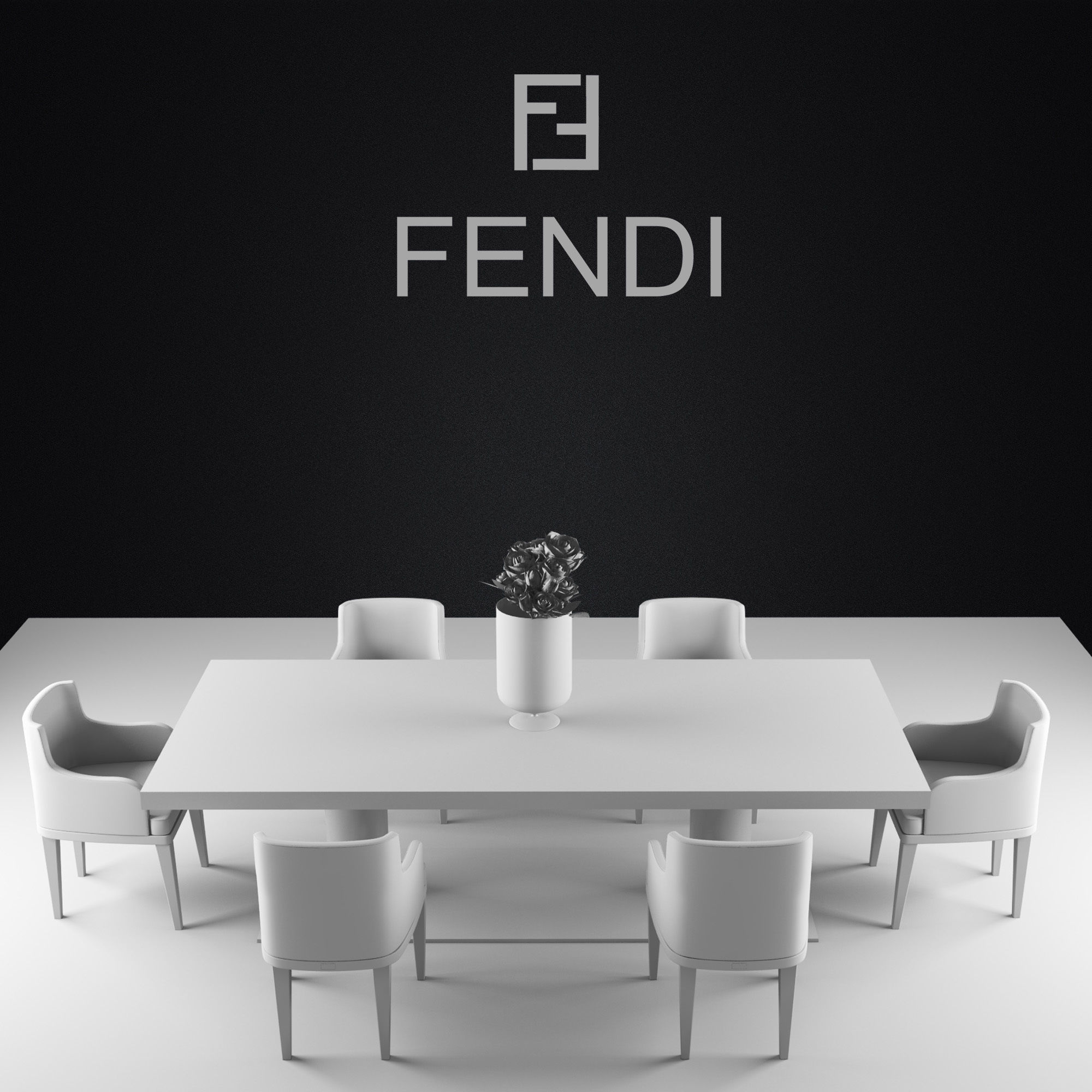 Fendi Casa Dining 3D model | CGTrader