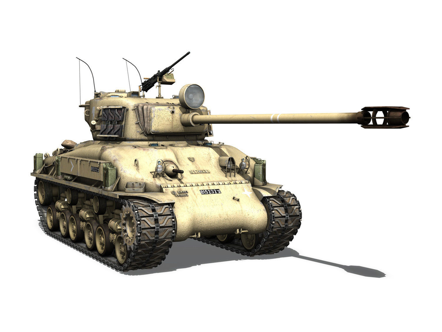 M51 Israel Super Sherman - 1 3D model | CGTrader