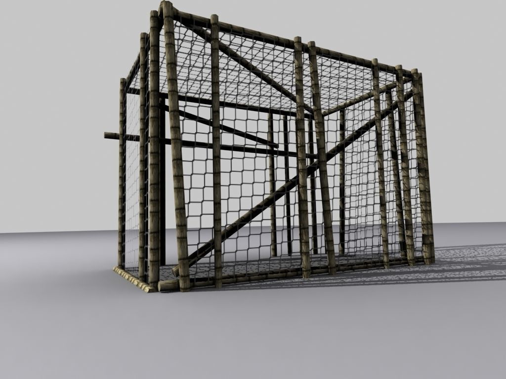 3D model cage low poly VR / AR / low-poly | CGTrader