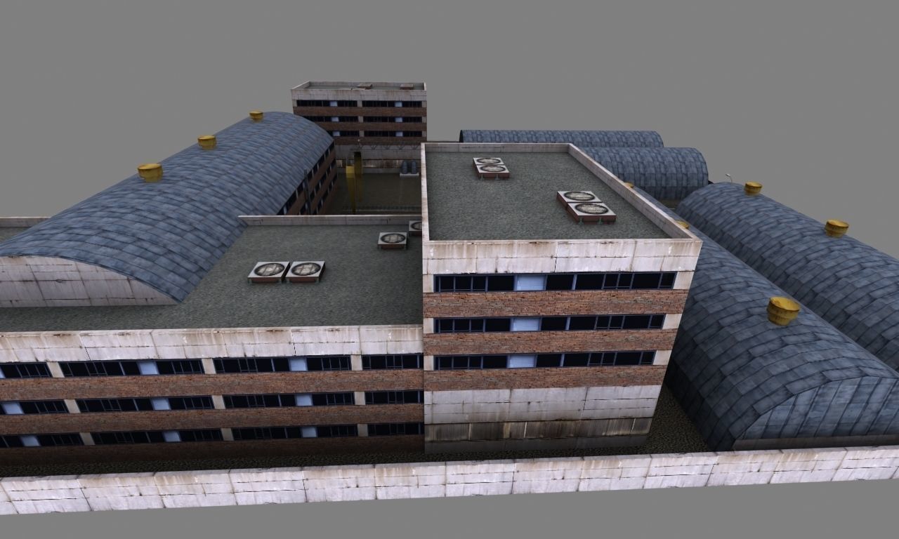 3D model factory constructor Low Poly VR / AR / low-poly | CGTrader