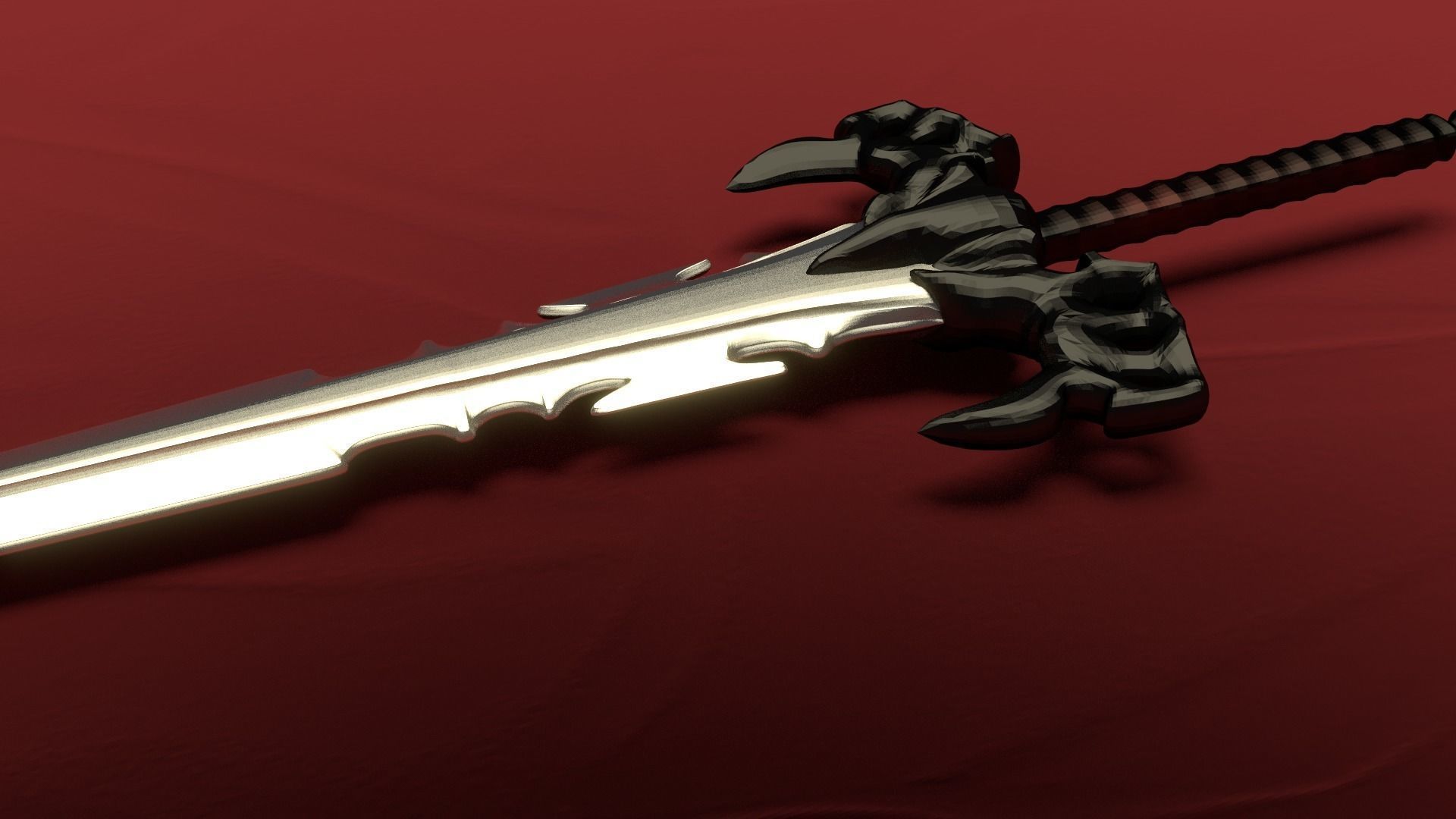 3D model Fantasy Claymore Model VR / AR / low-poly | CGTrader