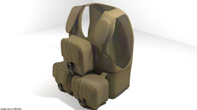 Armour Vest - Type 3 3D model | CGTrader