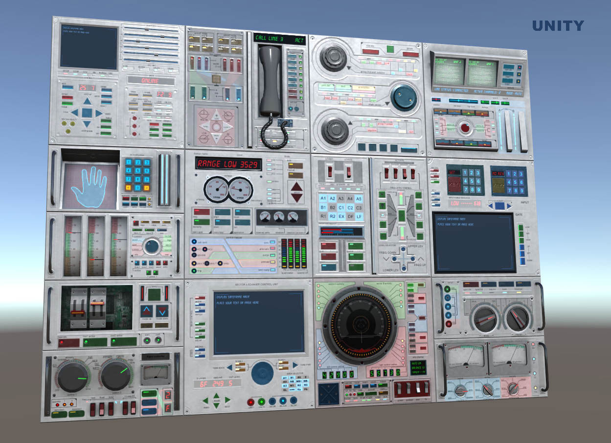 3D model Control panels set VR / AR / low-poly | CGTrader