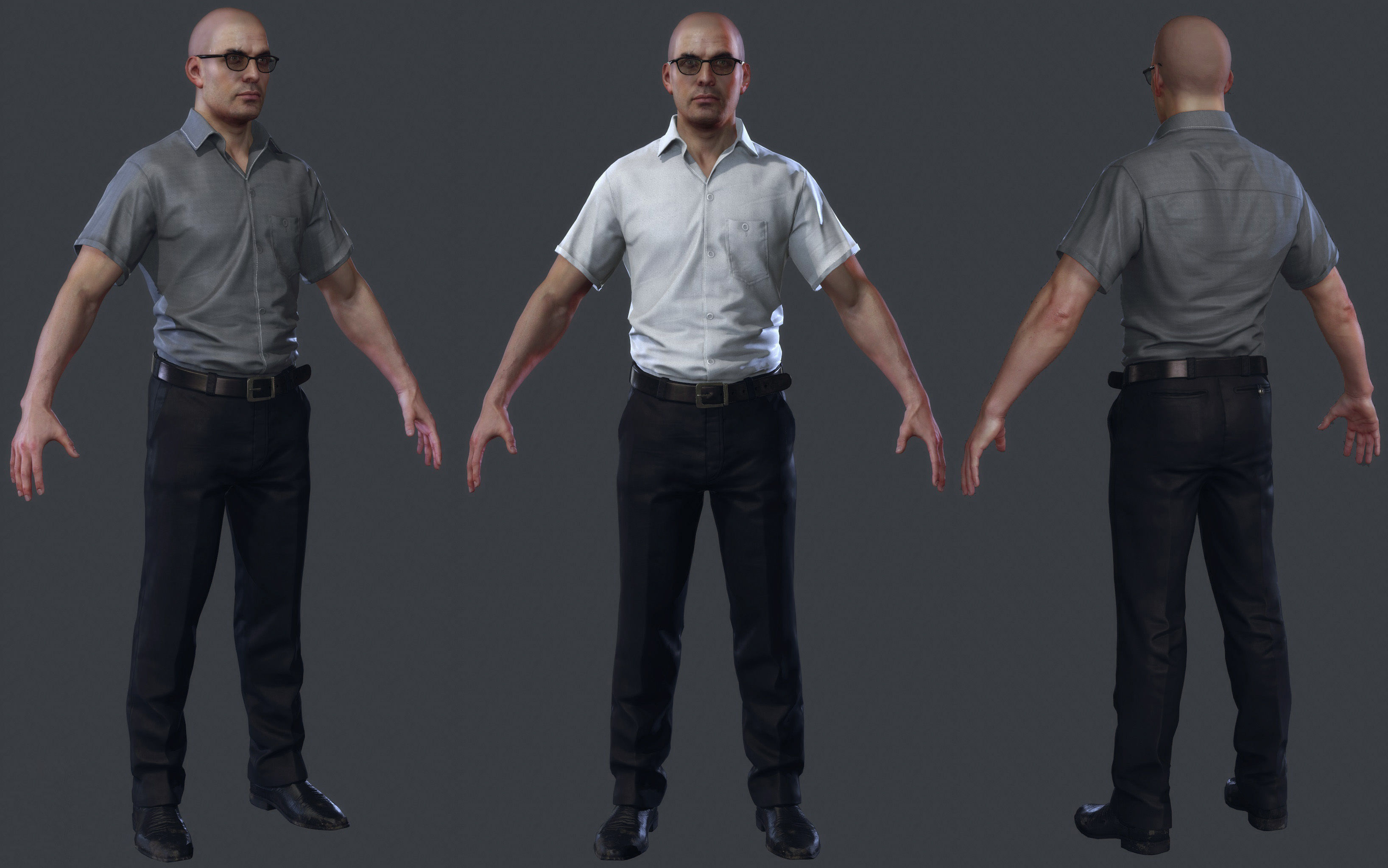 3D model Man - 1 - Clothing - 1 - Full Pack VR / AR / low-poly | CGTrader