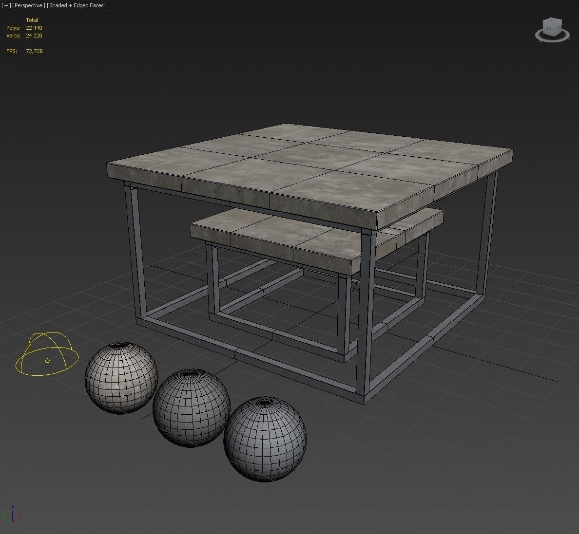 Shanghai tables 3D model | CGTrader
