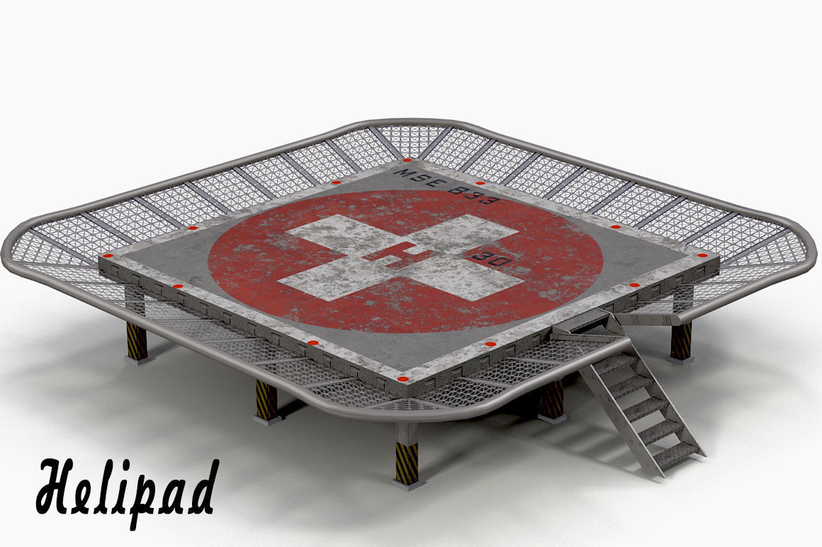 3D model Helipad 2 | CGTrader