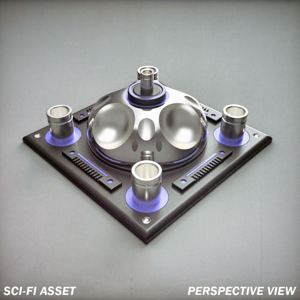 Sci-fi asset 1 - high poly 3D model | CGTrader