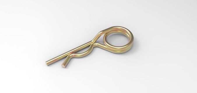 Spring cotter of a bolt 3D model | CGTrader