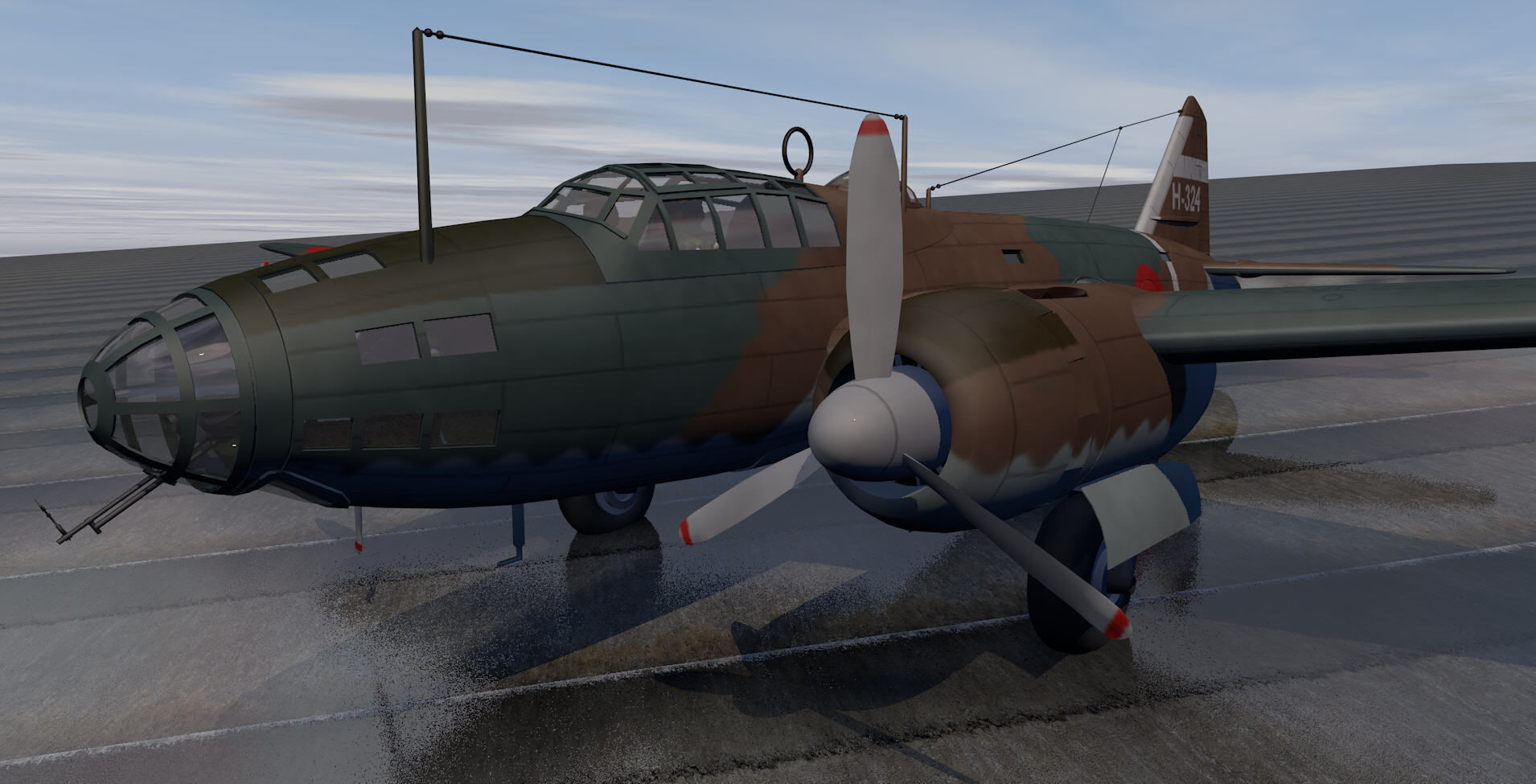 Mitsubishi G4M1 Betty 3D model | CGTrader