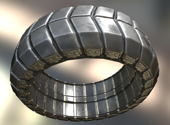 3D model Futuristic Tire Metal Version VR / AR / low-poly animated ...