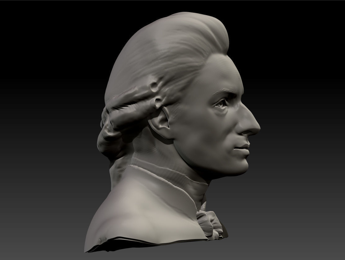 Mozart Face Reconstruction 3d model 3D model 3D printable | CGTrader