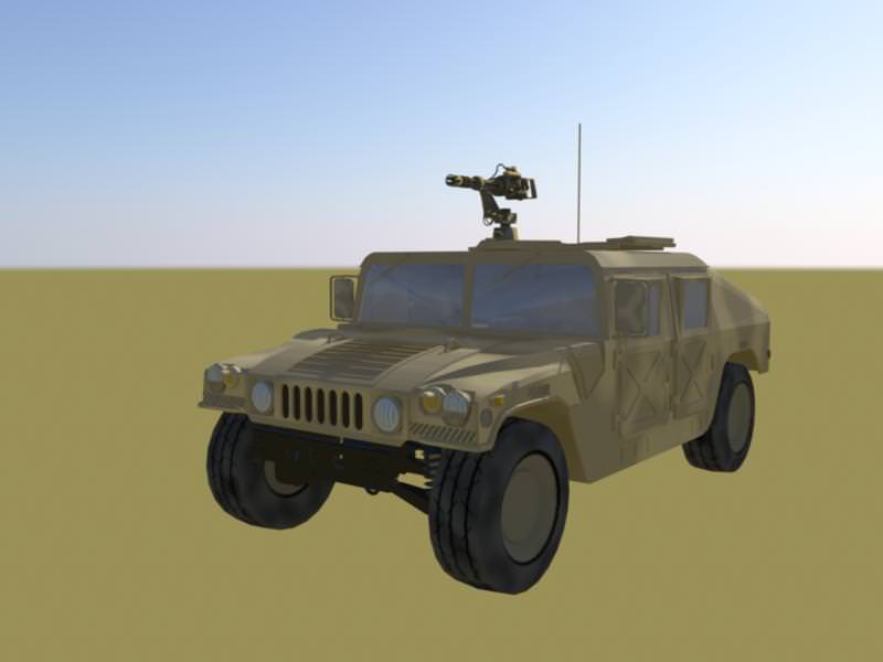 HUMVEE-Desert-Camo Version 3D Model .ma .mb - CGTrader.com