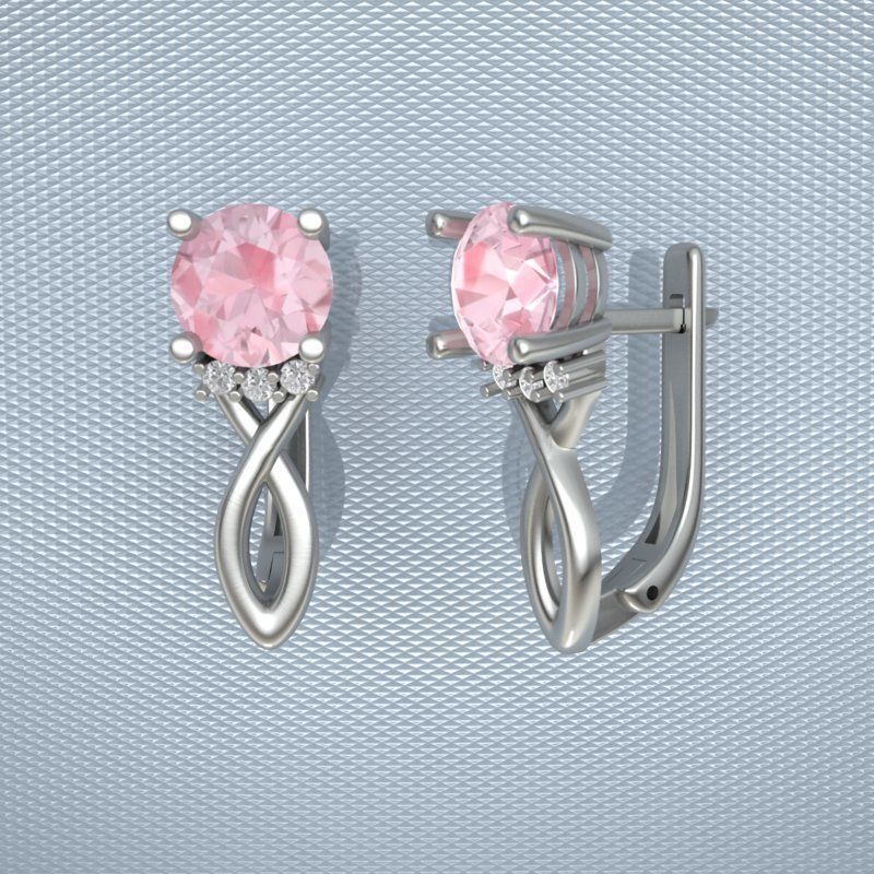 gold cnc earrings 3D printable model | CGTrader