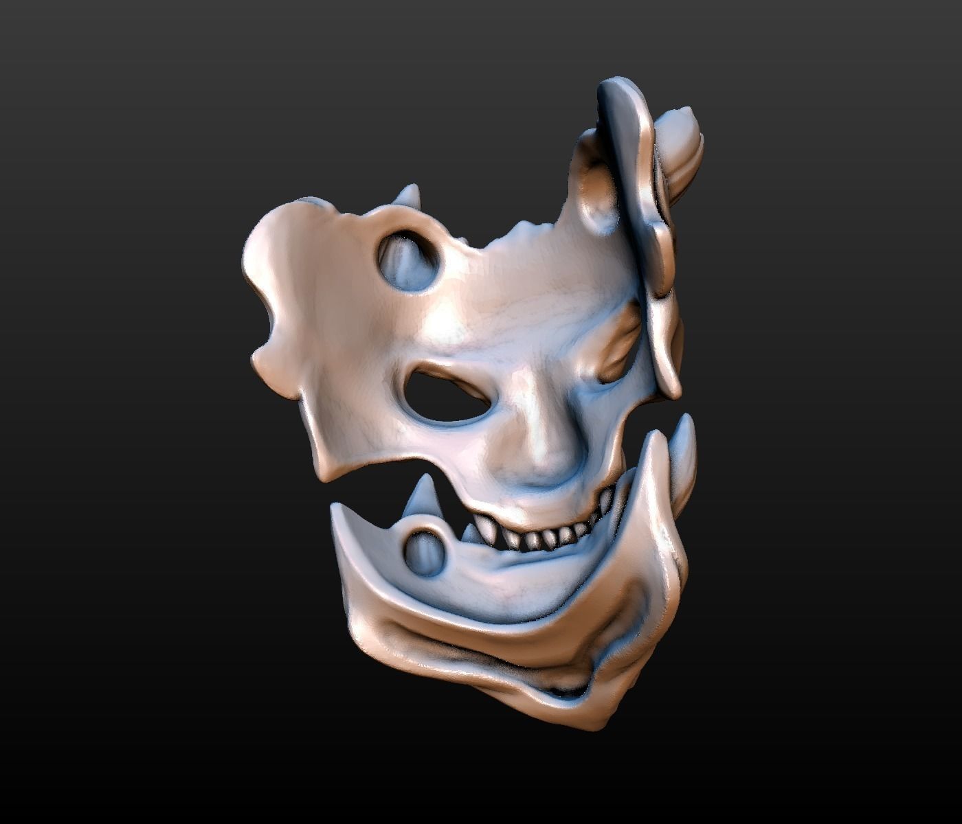 demon mask 3D model 3D printable | CGTrader