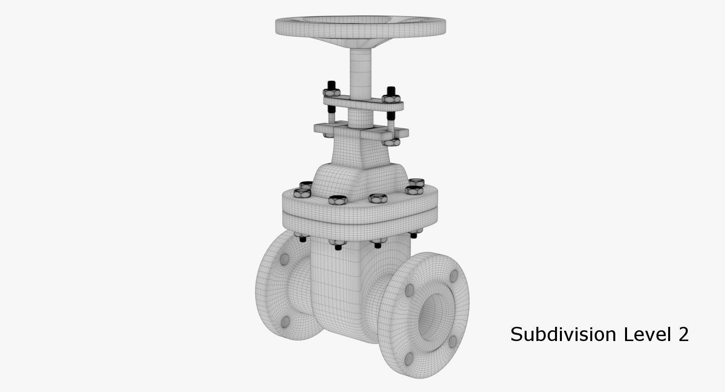 Gate Valve 3D model | CGTrader
