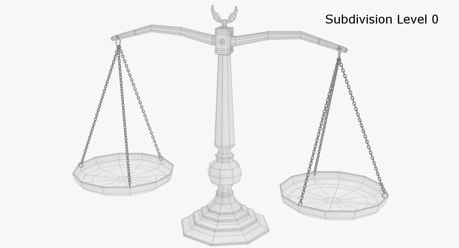 Balance Scale 3D model | CGTrader