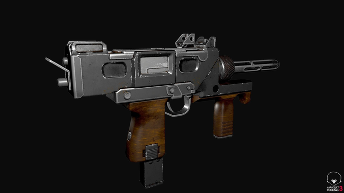 3D model Minebea PM-9 uzi varient VR / AR / low-poly FBX | CGTrader.com