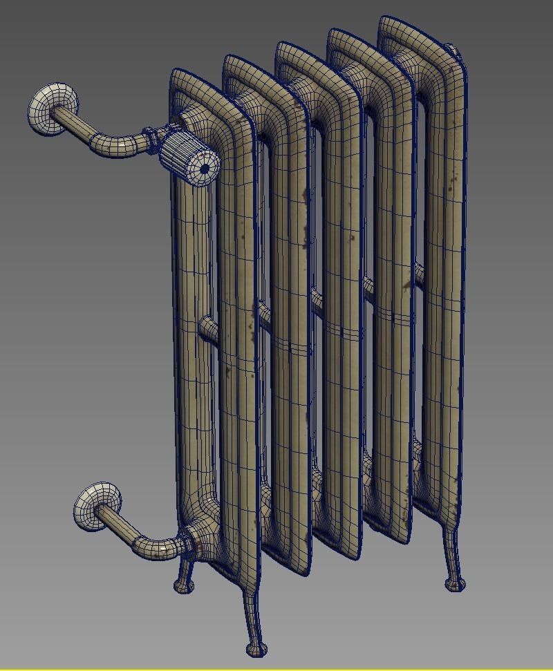 Old Iron Radiator 3D model | CGTrader