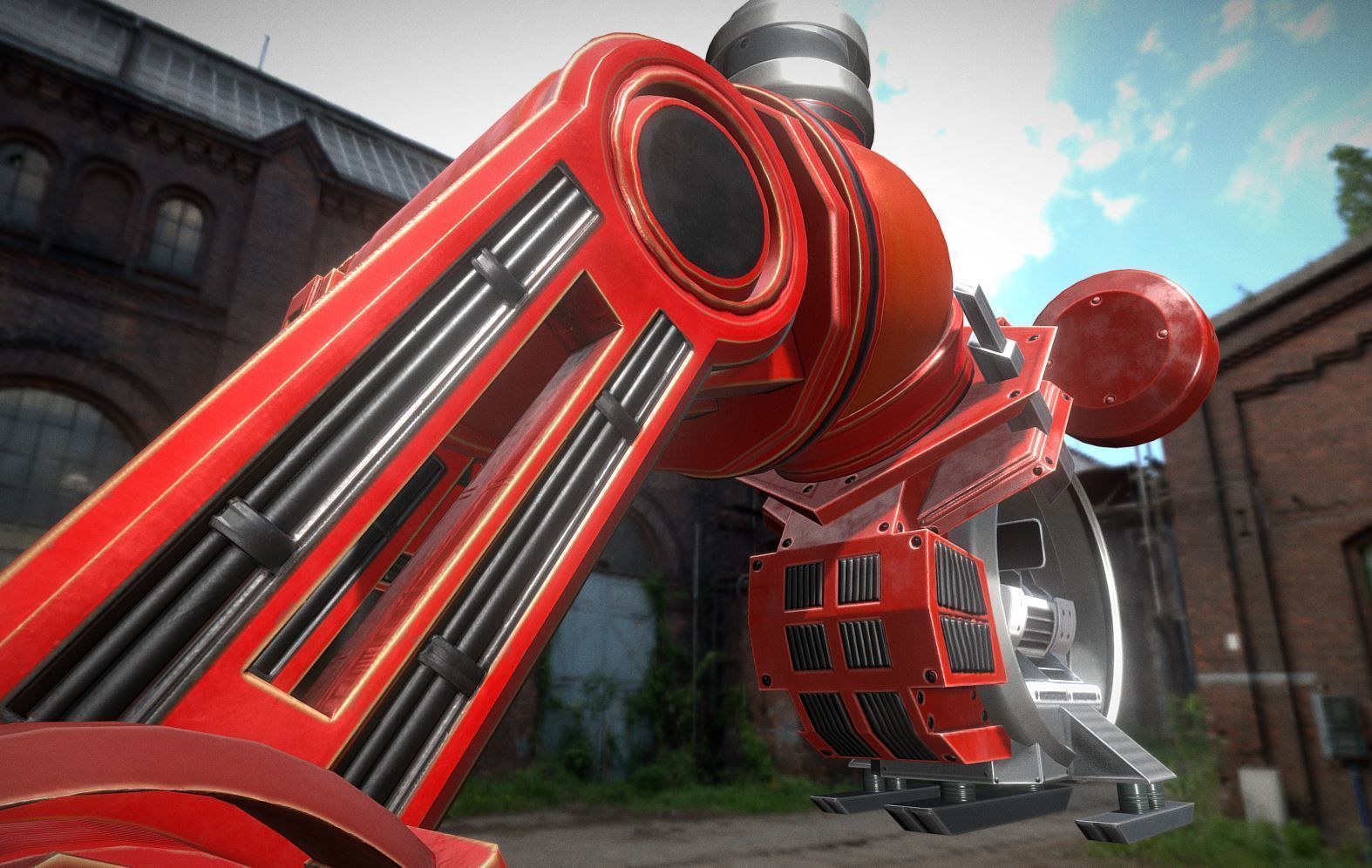 3D model The Walking Mech Neck Collection VR / AR / low-poly rigged ...