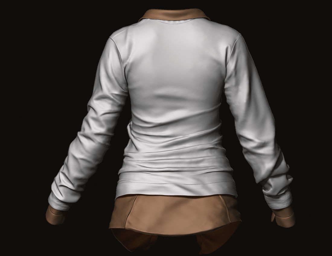 Realistic FemaleShirts sculpted zbrush file 3D model | CGTrader