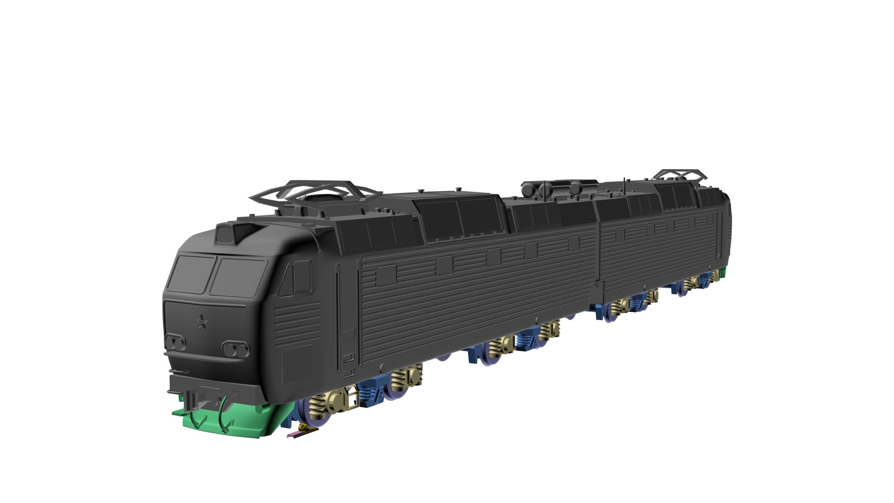 CHS7 locomotive 3D model 3D printable | CGTrader