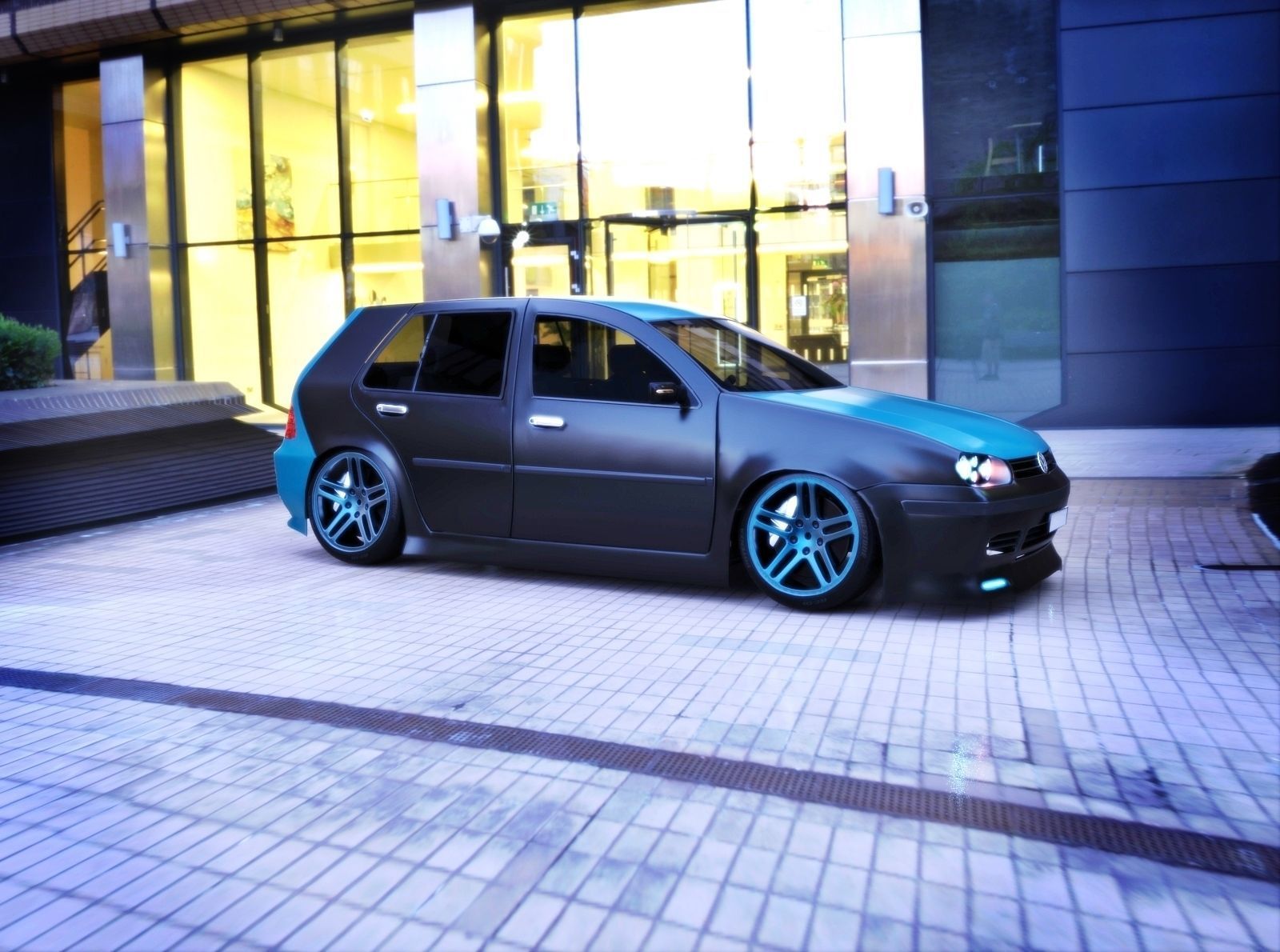 3D model Volkswagen VW MK Golf 4 R32 BlackEdition CustomTuning VR / AR ...