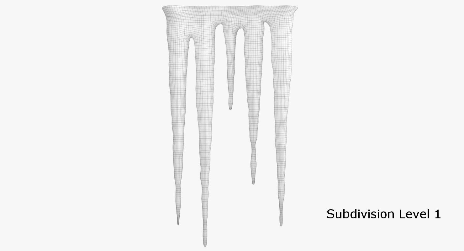 Icicle 1 icicles 3D model | CGTrader