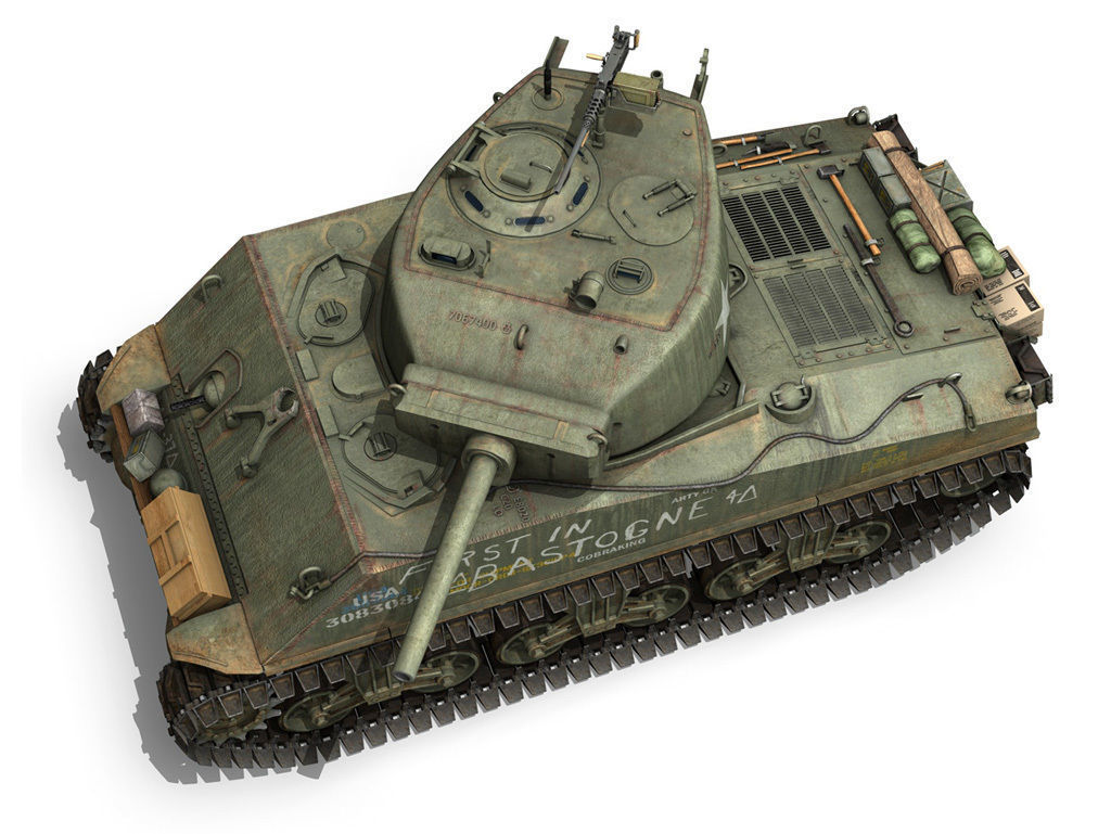 M4A3E2 - Sherman Jumbo - Cobra King 3D model | CGTrader