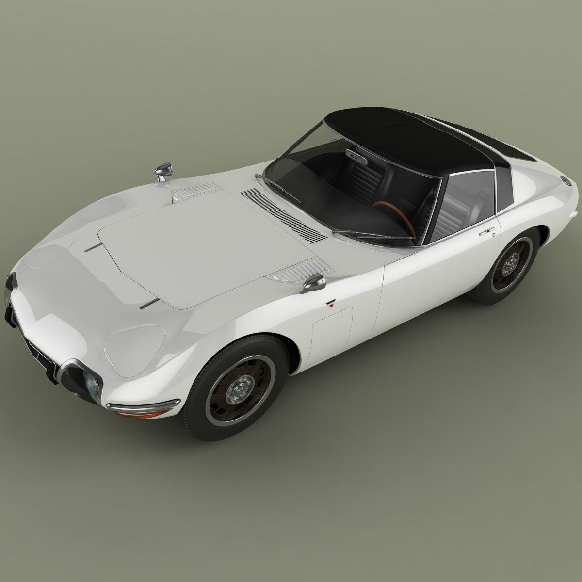 Toyota 2000GT Targa 3D model | CGTrader