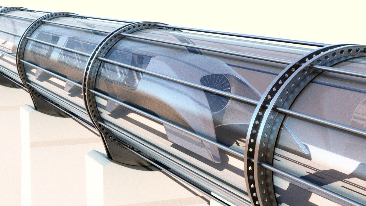 Hyperloop transport 3d model - Vray realistic 3D model | CGTrader