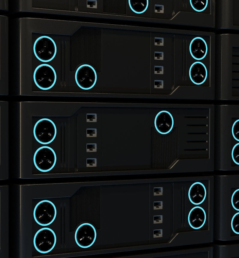 Server Rack 3d model - Vray materials included 3D model animated | CGTrader