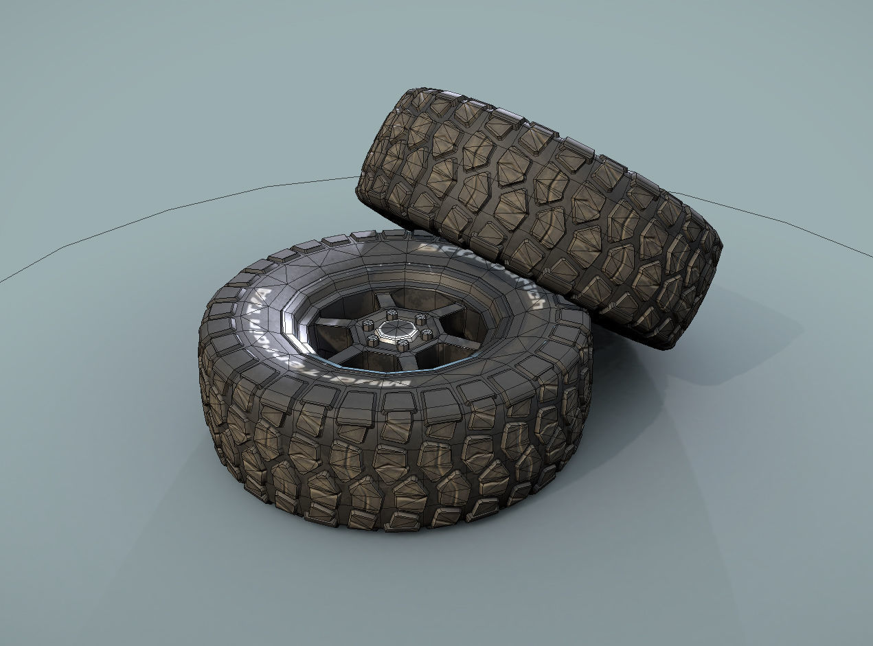 3D model BFGoodrich wheels for car VR / AR / low-poly | CGTrader