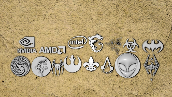 Badges for printing 3D model 3D printable | CGTrader