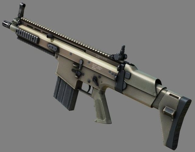 3D model Weapon Scar-H Very hight VR / AR / low-poly | CGTrader
