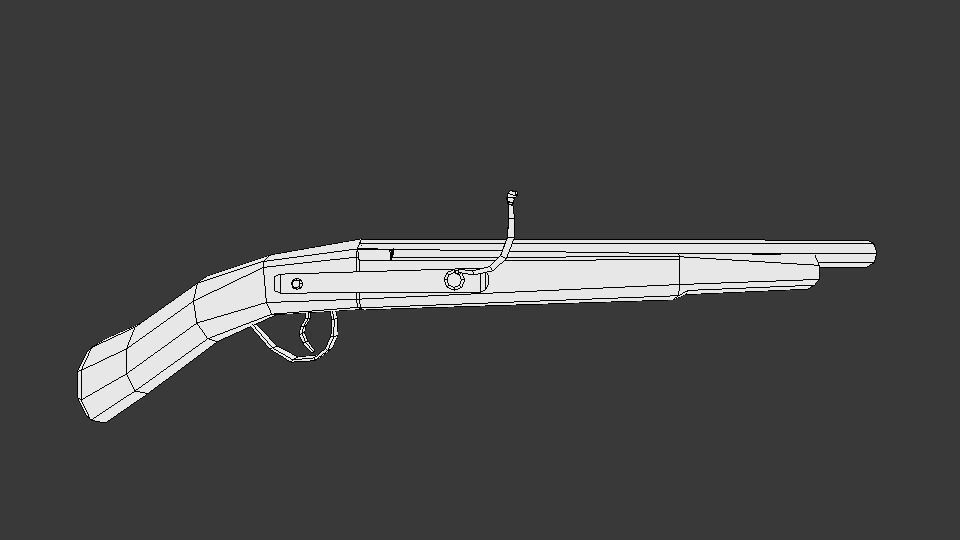 Wick shotgun rifle free VR / AR / low-poly 3D model | CGTrader
