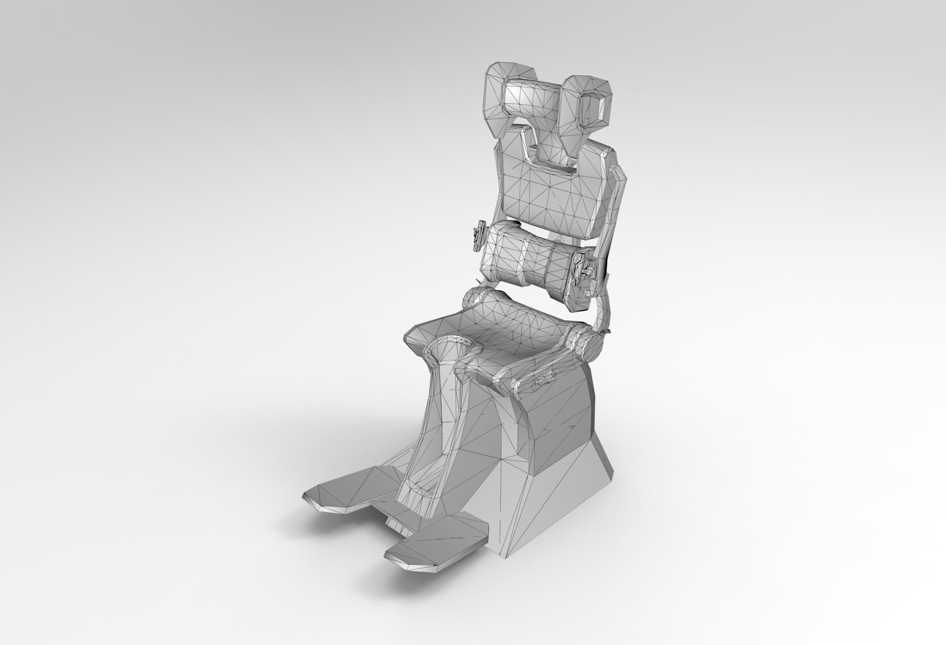 3D model Pilot Seat VR / AR / low-poly | CGTrader