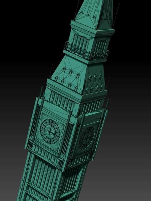 3D model Big Ben VR / AR / low-poly | CGTrader