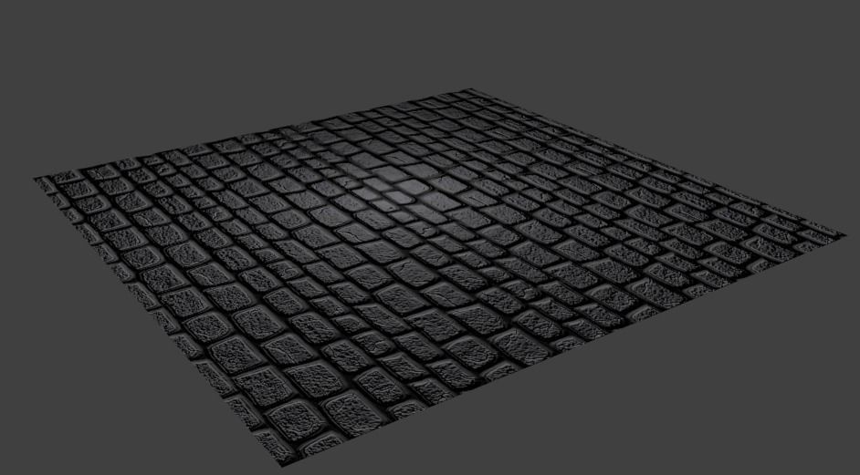 3D model Stone pavement low poly VR / AR / low-poly | CGTrader