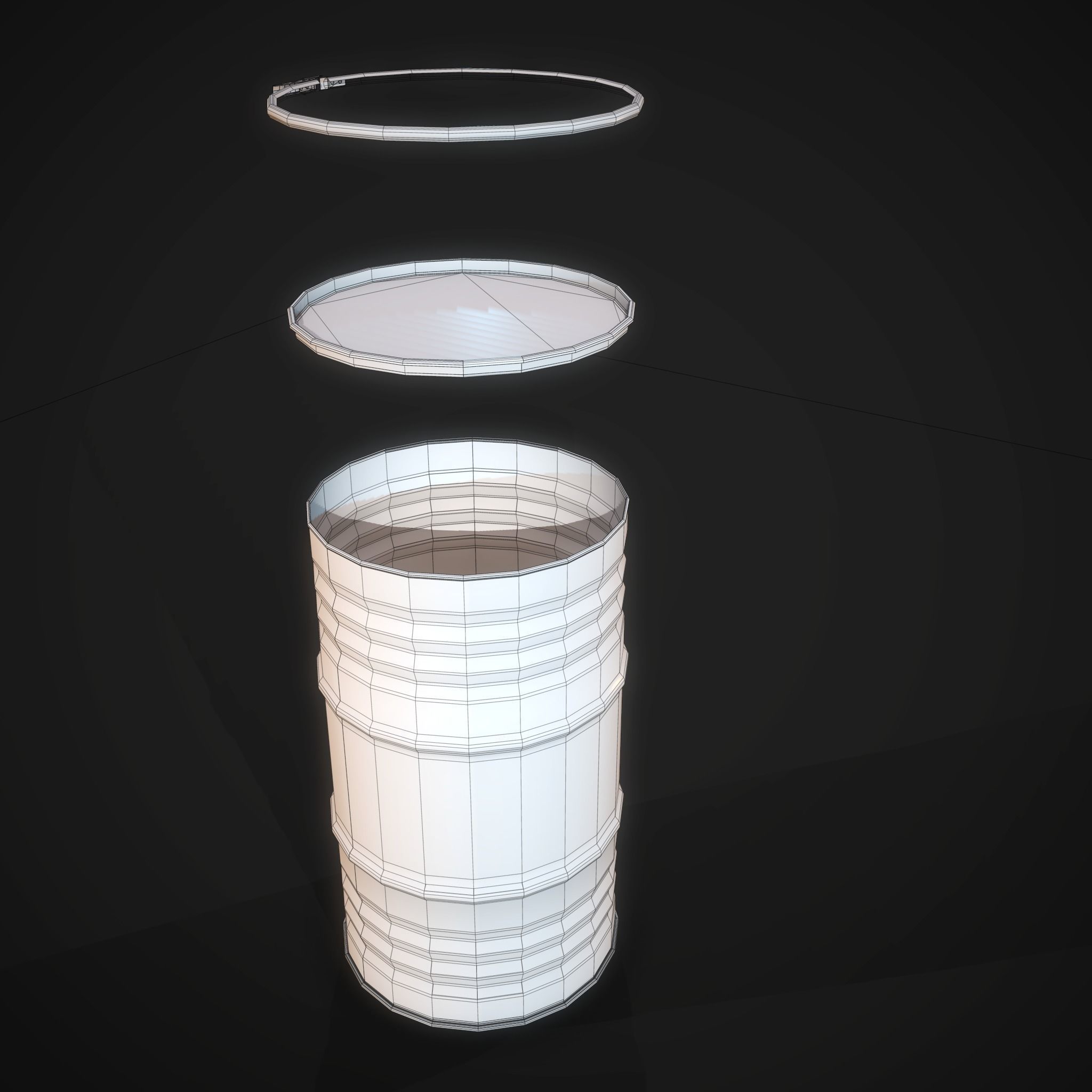 3D model Barrels Shell helix PBR VR / AR / low-poly | CGTrader