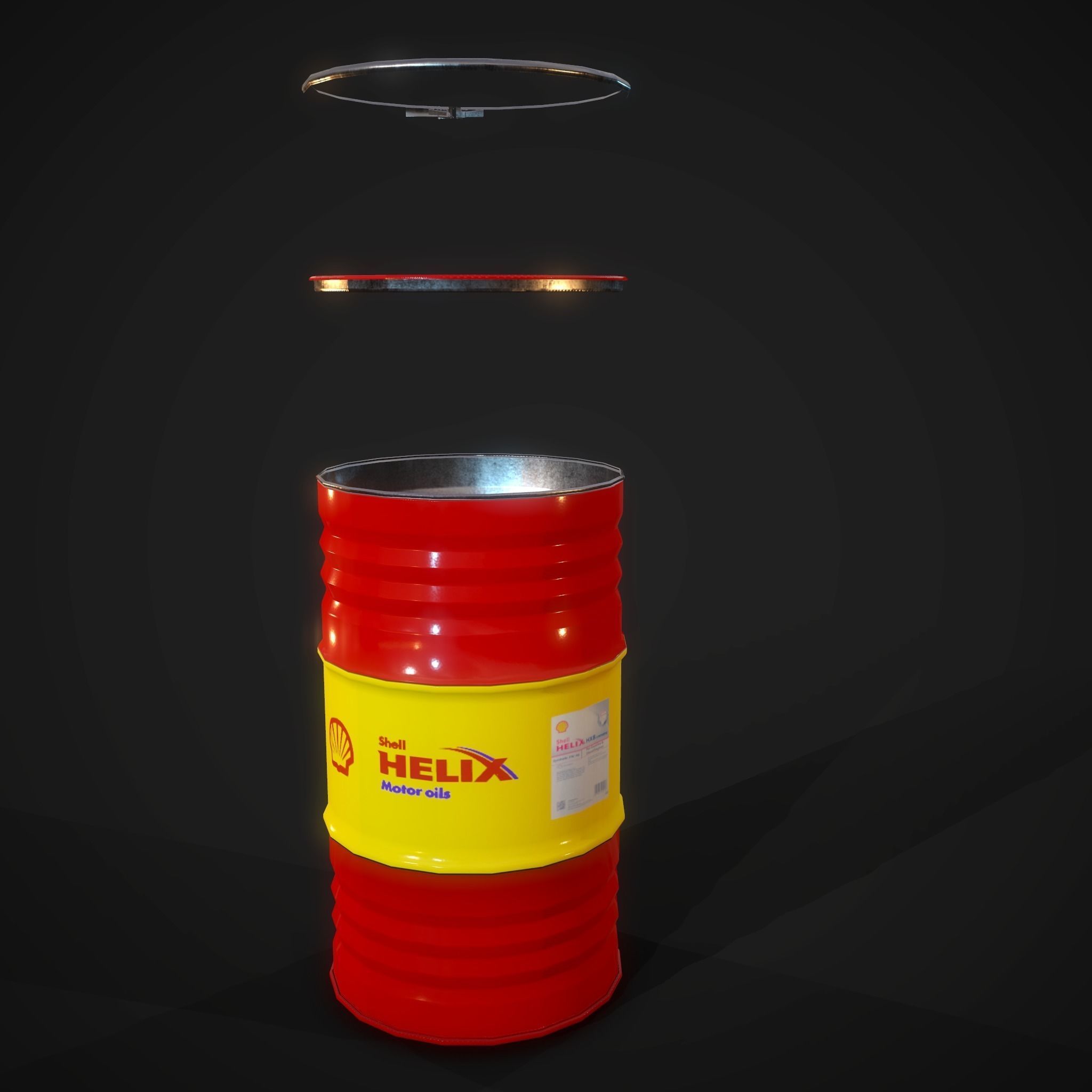 3D model Barrels Shell helix PBR VR / AR / low-poly | CGTrader